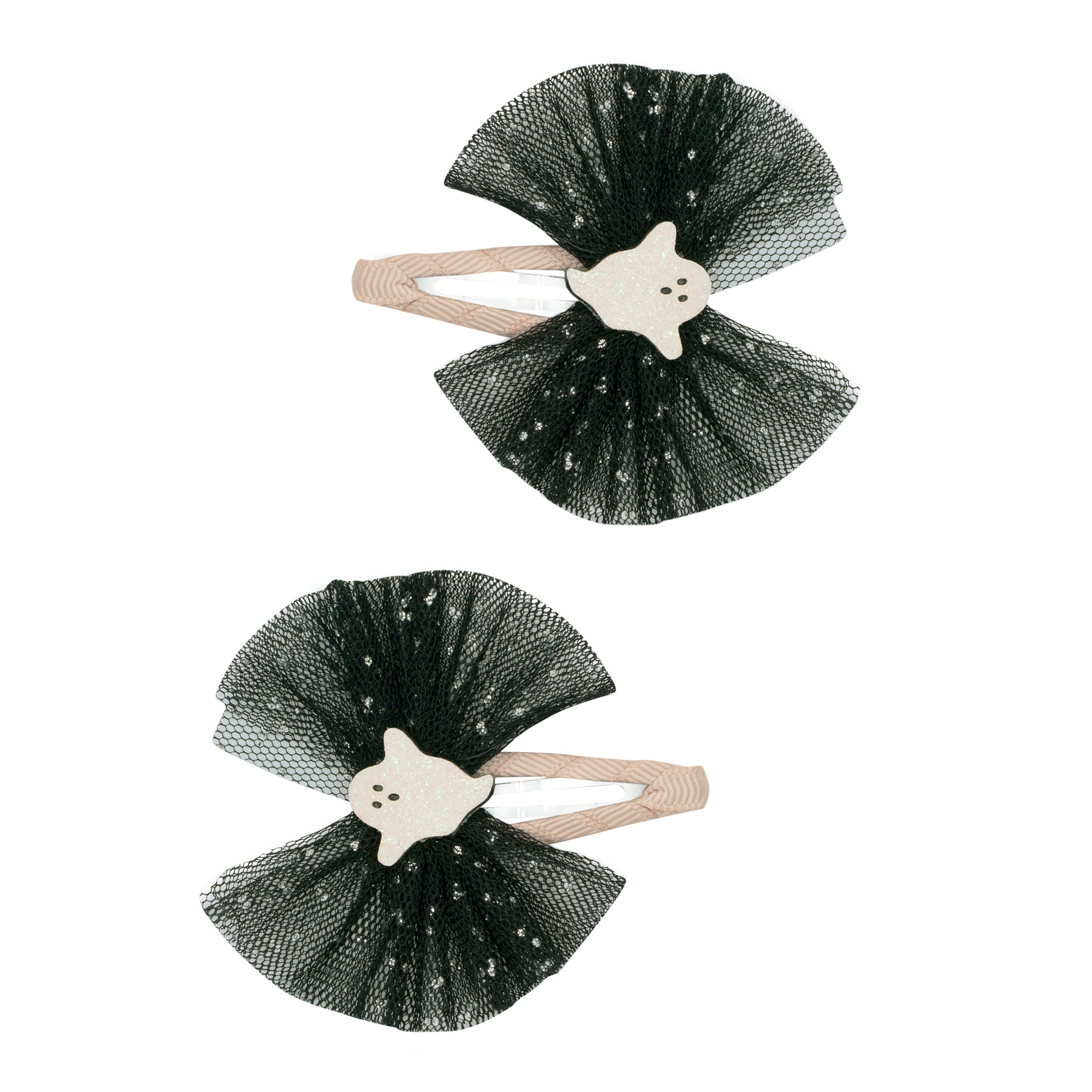 Ghoulish ghost tulle clips – Mimi & Lula